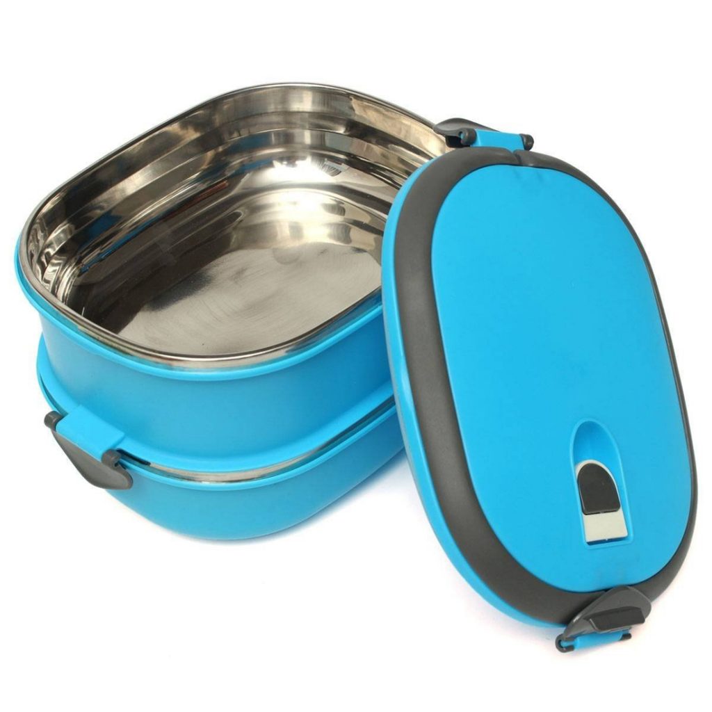 Stainless Steel Orange/Blue Lunch Box — Buy online at LunchBox.Sale